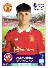 Alejandro Garnacho - Premier League 2023 sticker U30 - Price & Rarity