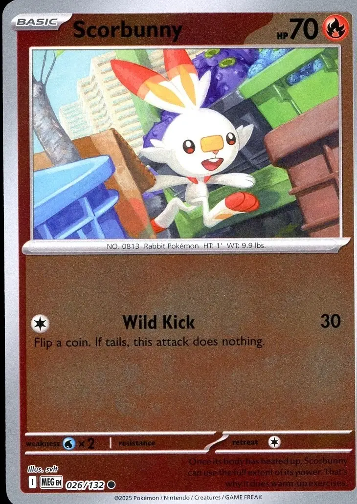 Scorbunny Reverse - MEGA Evolution - MEGEN 26/132